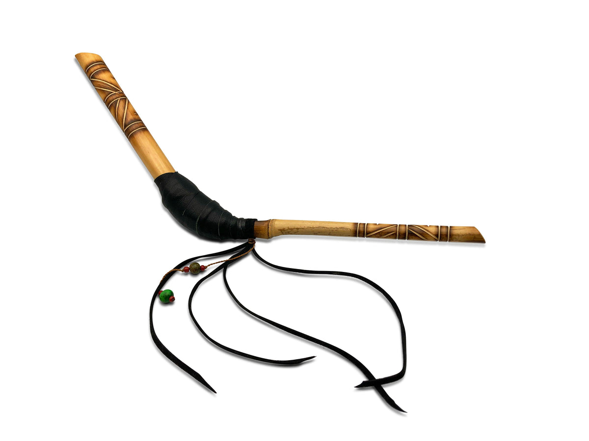 Handmade Tepi Pipe (Bamboo & leather)– Herbaldimensions.com